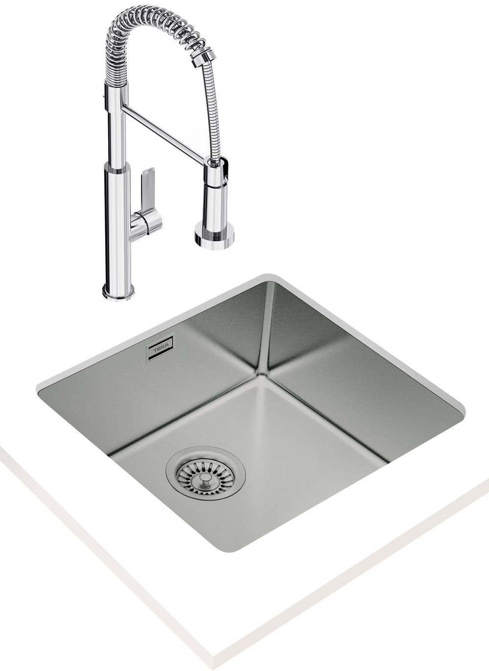 Fregadera bajo encimera en acero Teka BE Linea RS15 45.40 | Comprar ahora
